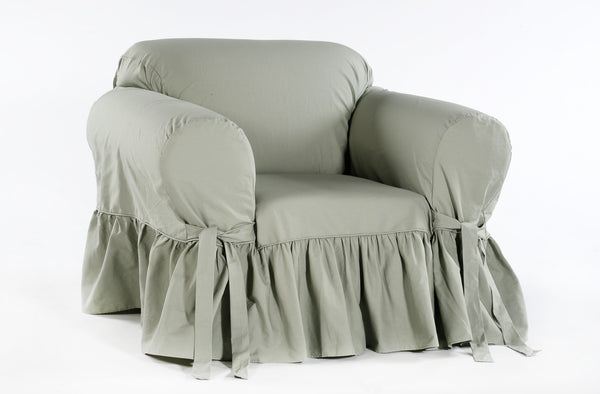 One piece ruffled slipcover – The Slipcover Company